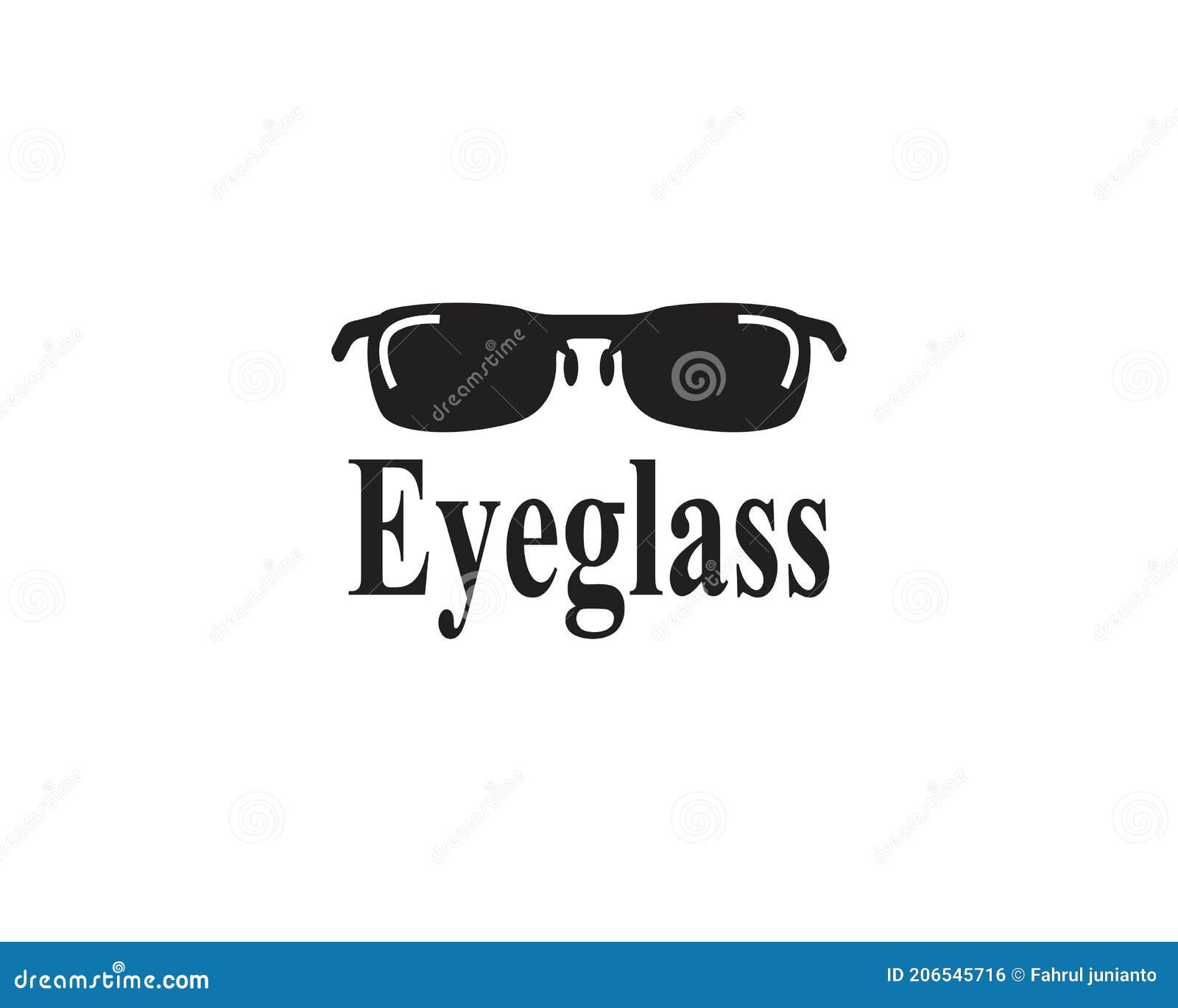 Eyeglass Icon Black. Sign Design. Vector Illustrator. On White ...