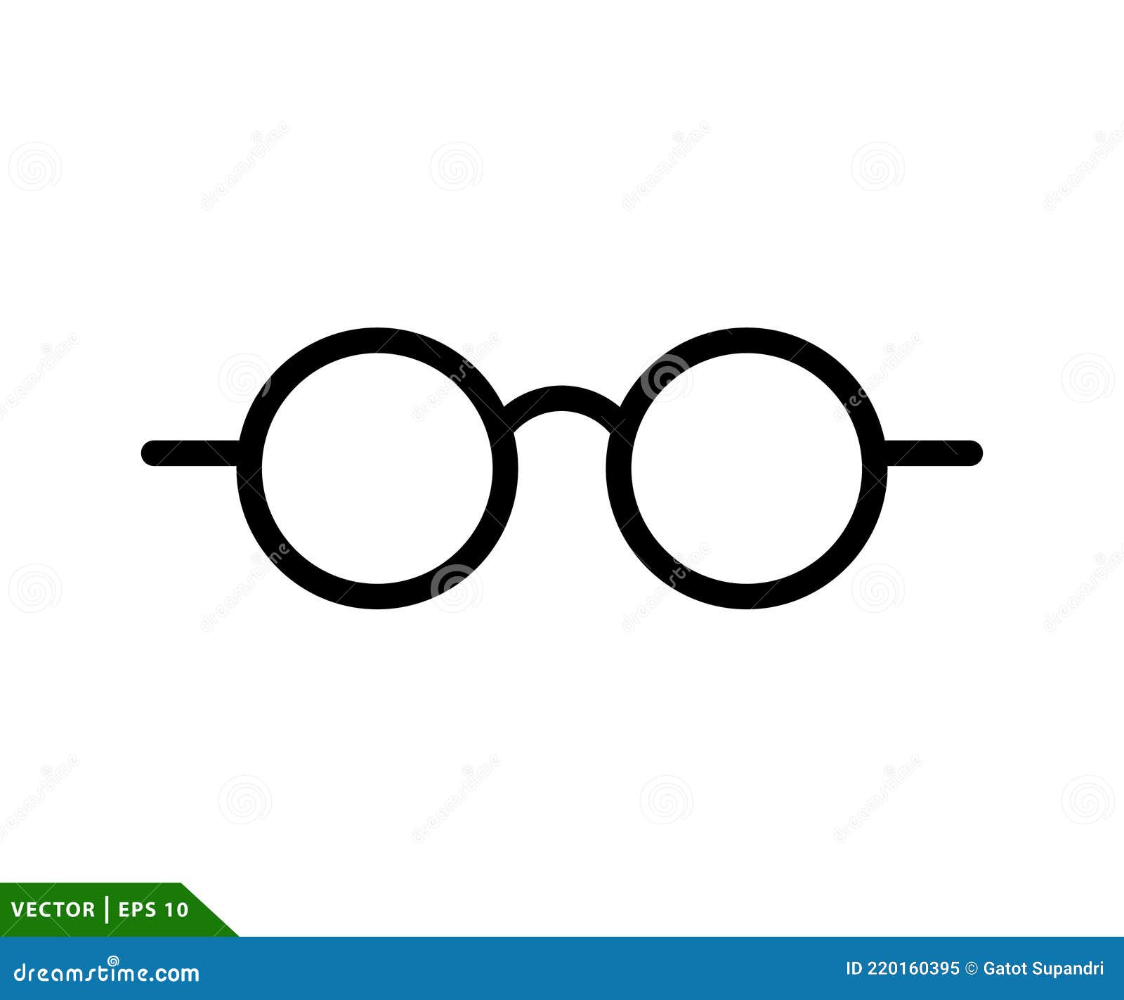 Eyeglass Icon Vector Logo Design Template Stock Vector - Illustration ...