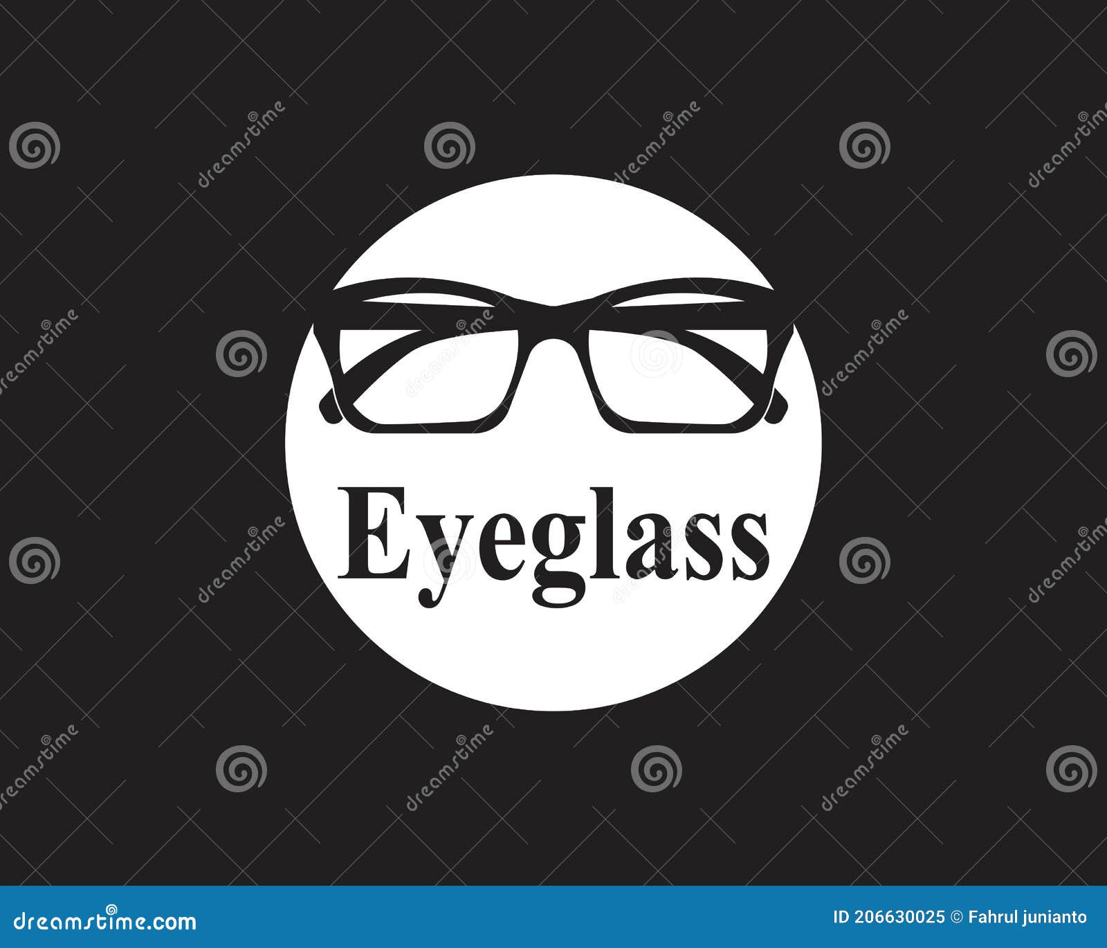 Eyeglass Logo Vector Template Illustration Stock Vector - Illustration ...