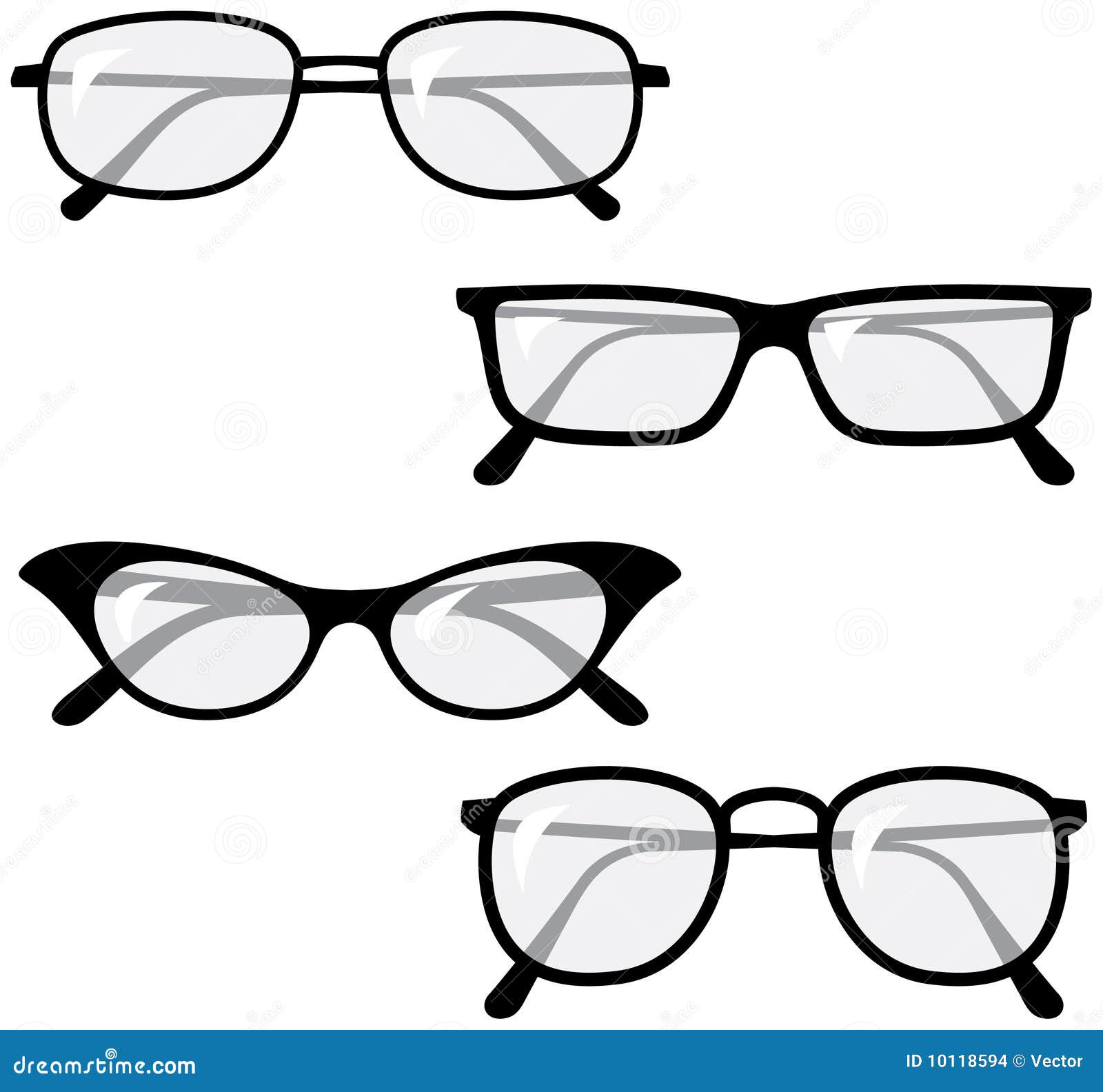 Eyeglasses â€“ Vector Illustrations Stock Vector - Illustration of ...