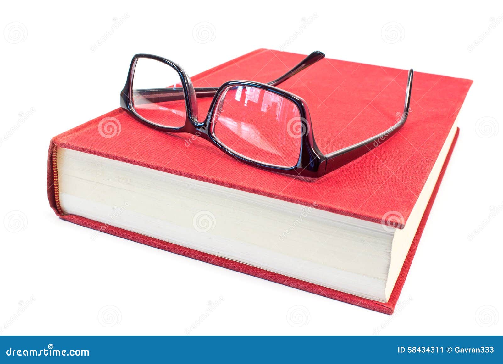 Eyeglasses and book stock image. Image of glasses, read - 58434311