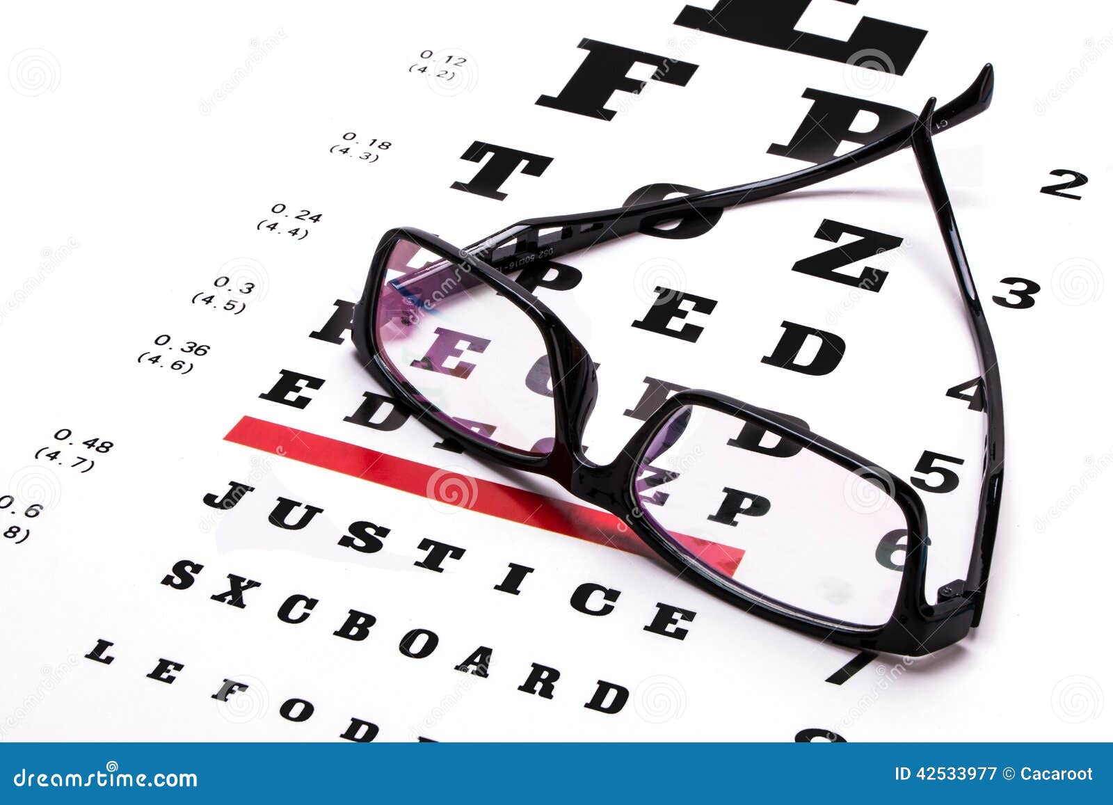 Eyeglasses and eye chart stock image. Image of diagnostic - 42533977