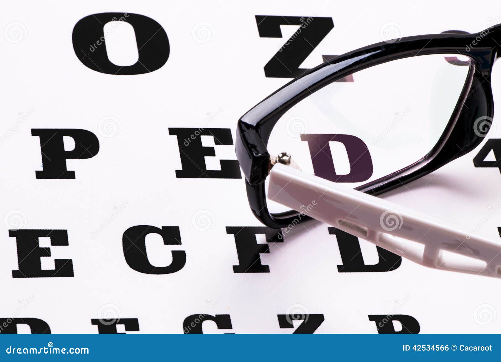 Eyeglasses and eye chart stock photo. Image of care, equipment - 42534566
