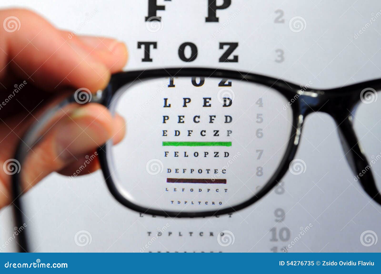 Eyeglasses and eye chart stock image. Image of doctor - 54276735
