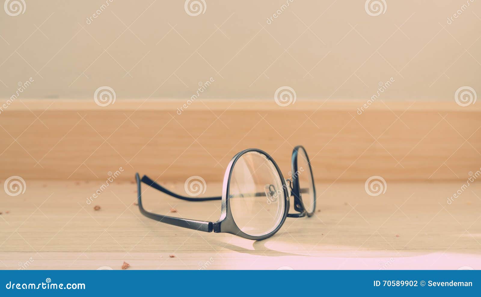 Eyeglasses on the floor. stock photo. Image of eyeglasses - 70589902