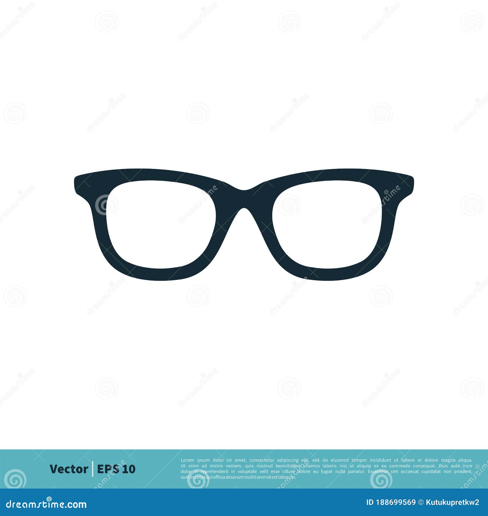 Eyeglasses Icon Vector Logo Template Illustration Design. Vector EPS 10 ...