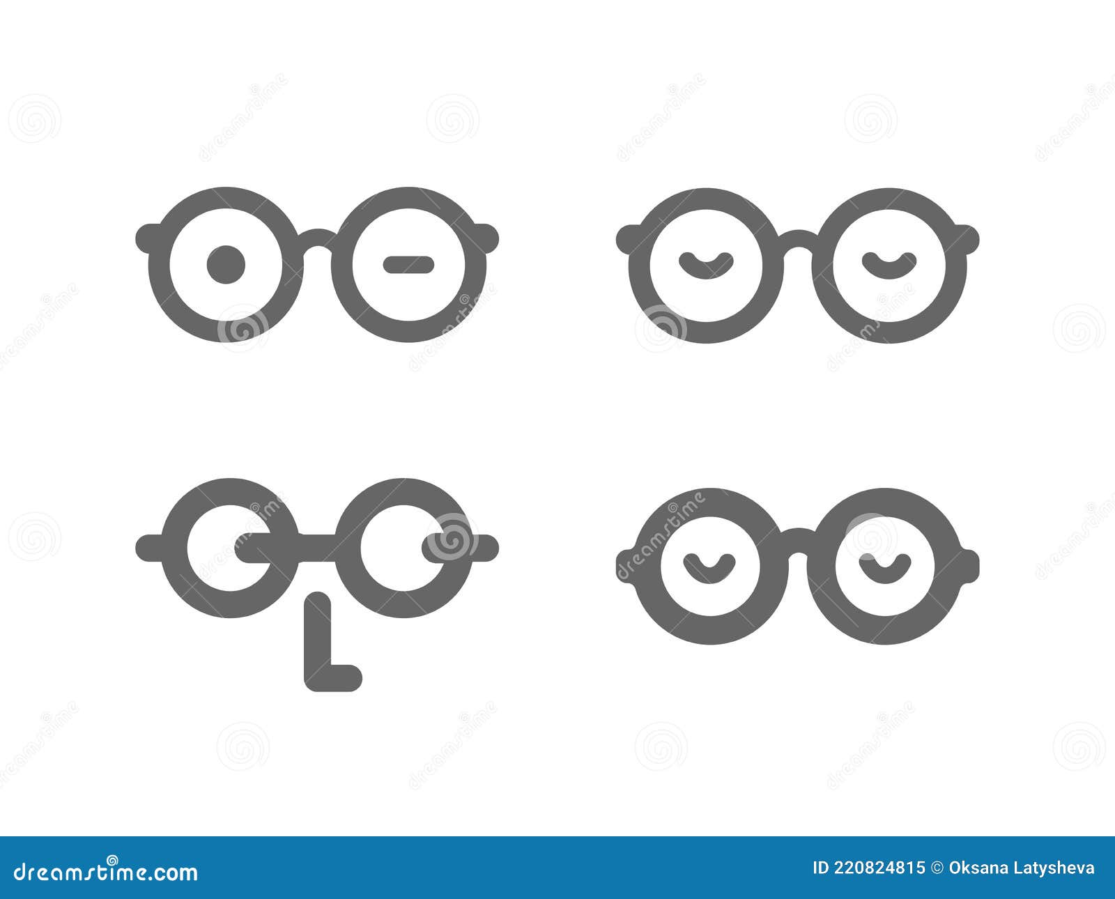 Eyeglasses Line Icon. Spectacles Logo Design Stock Vector ...