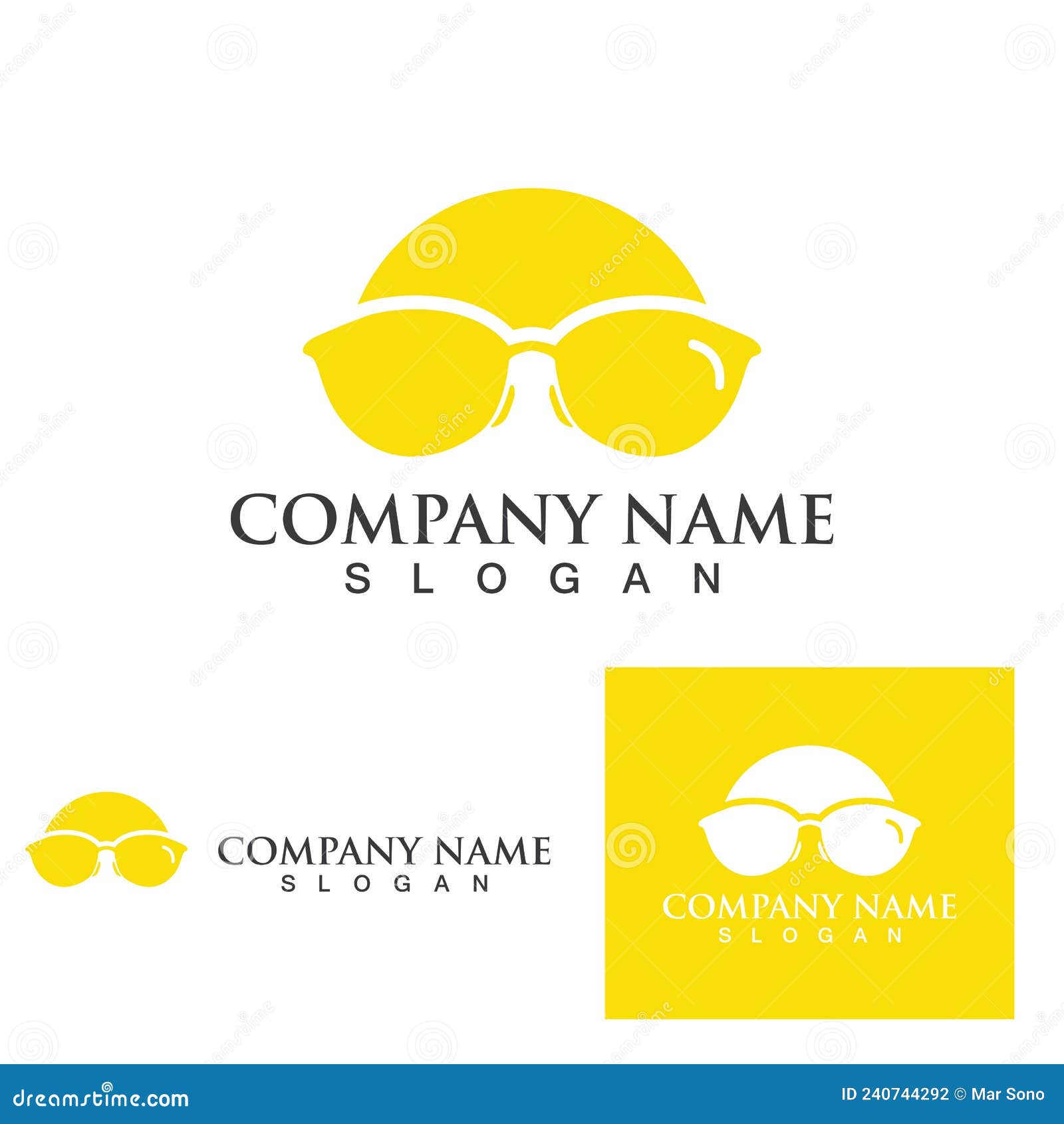 Eyeglasses Logo and Symbol Vector Image Stock Vector - Illustration of ...
