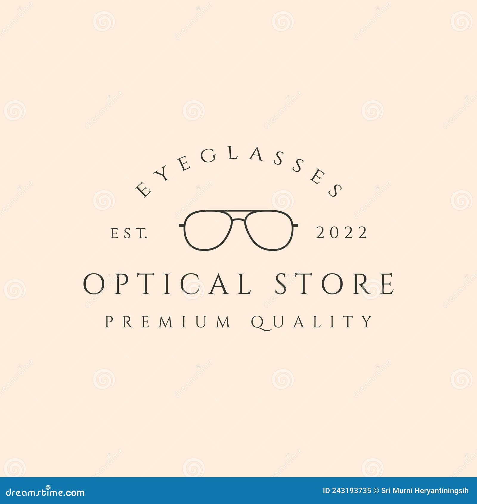 Eyeglasses Optical Line Art Logo Vector Symbol Illustration Design ...