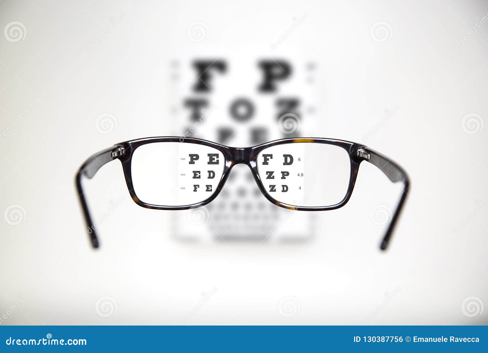 Eyeglasses during Optometric Examination Stock Photo - Image of health ...