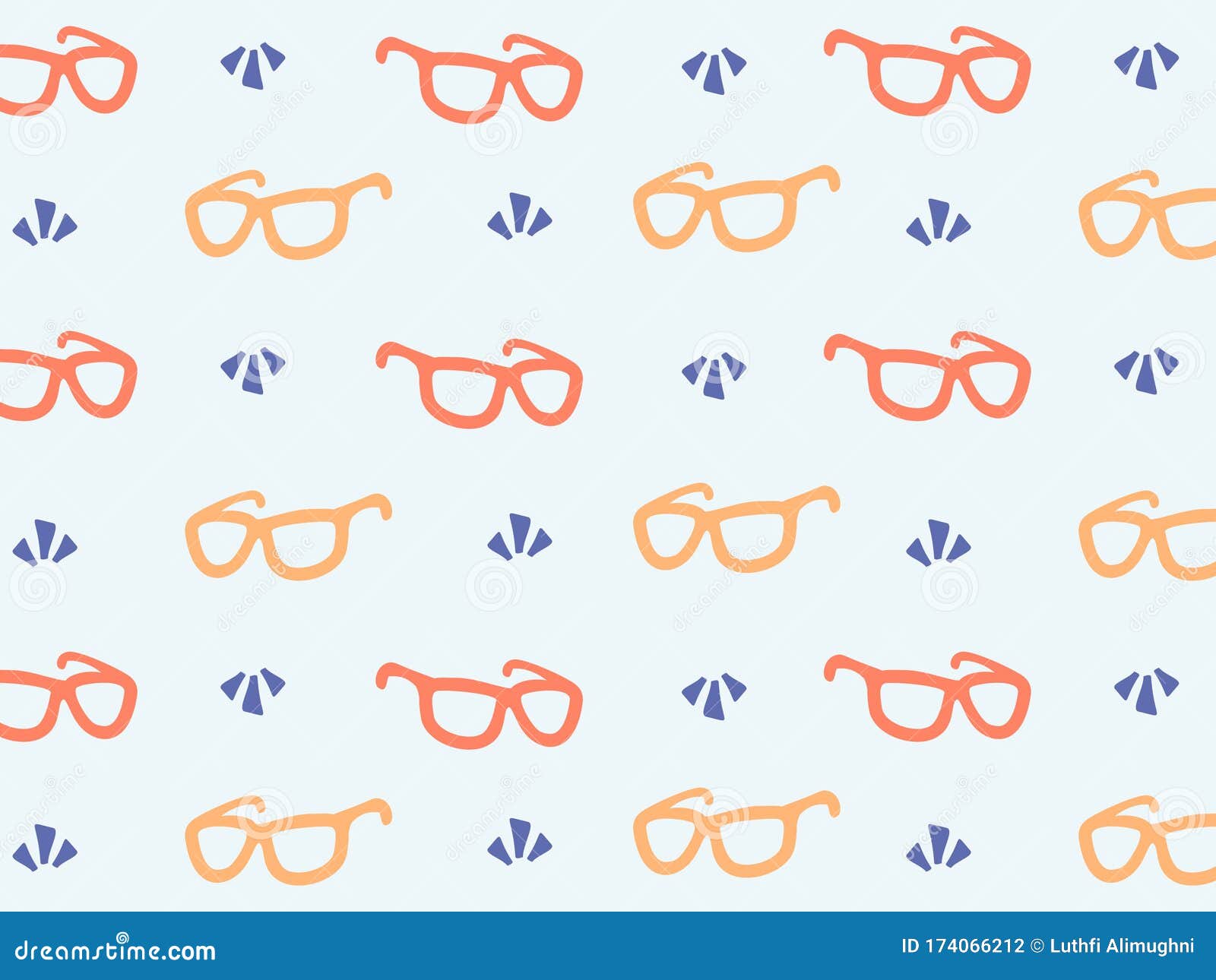 Eyeglasses Pattern Texture Vector Stock Vector - Illustration of ...