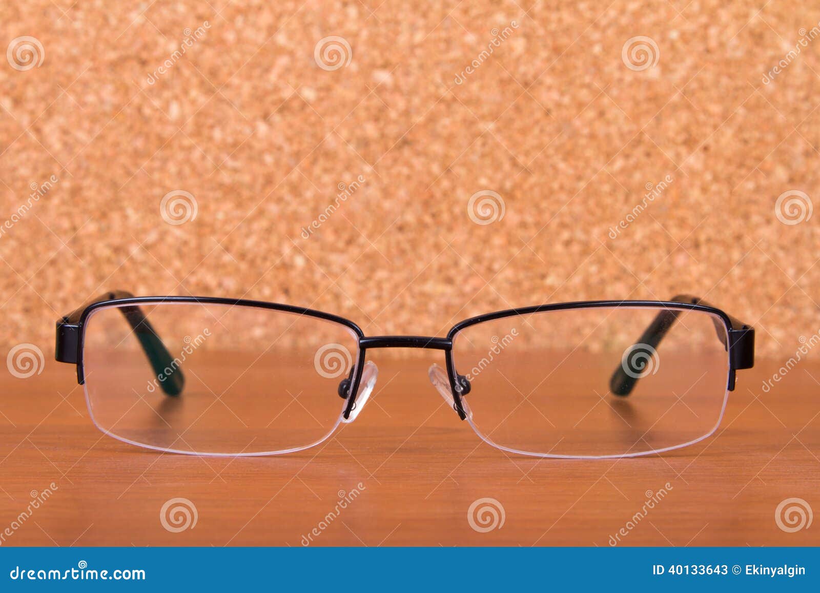 Eyeglasses on Table stock image. Image of view, shot - 40133643
