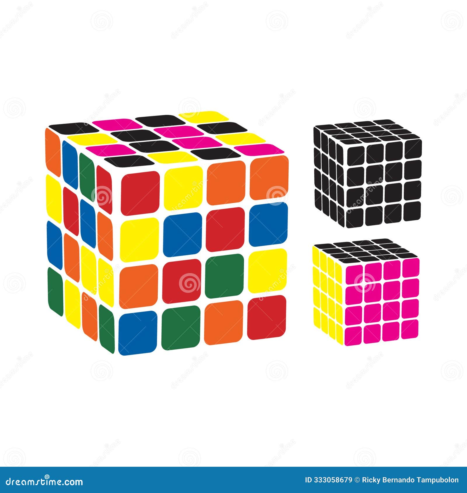 Professional Rubik Vector Image Art Stock Illustration - Illustration ...