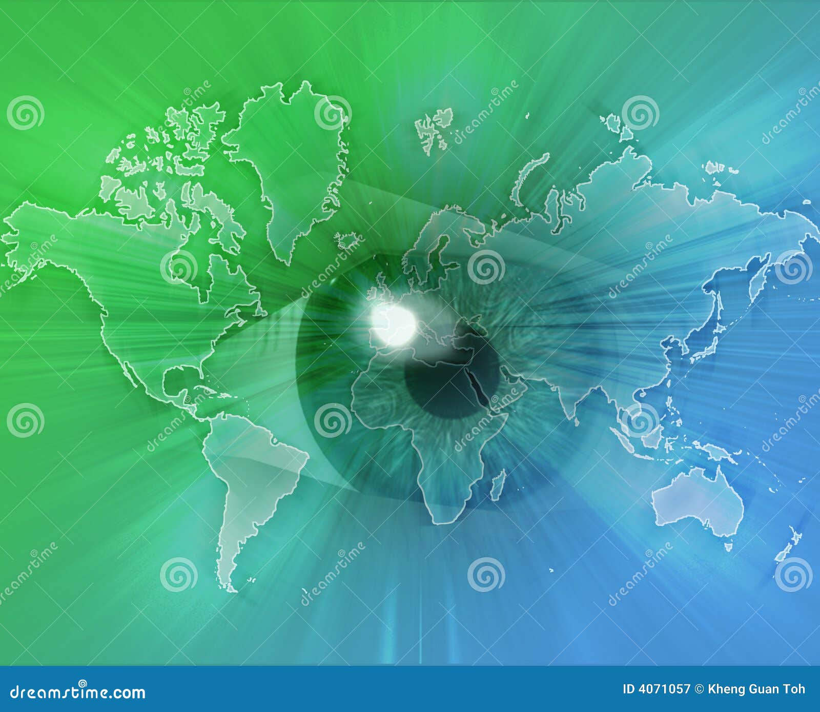 Eyeing the world stock illustration. Illustration of zoom - 4071057