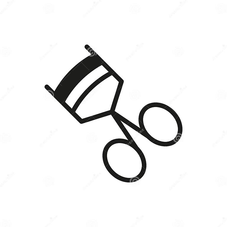 Eyelash Curler Make Up Beauty Icon Vector Basic Design Stock Illustration - Illustration of ...