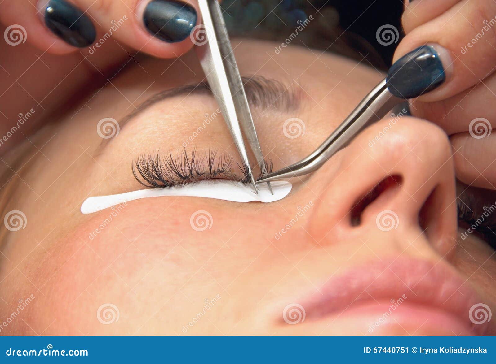 Eyelash Extension Process, the Beauty Industry Beauty Salons Stock ...