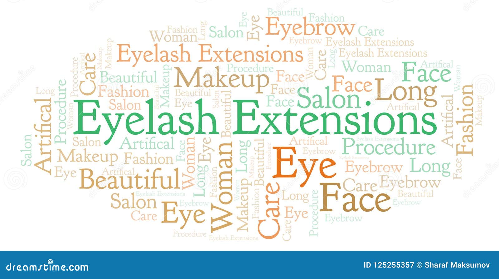 Eyelash Extensions Word Cloud. Stock Illustration - Illustration of ...