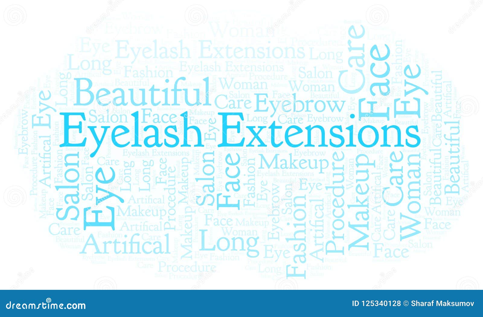 Eyelash Extensions Word Cloud. Stock Illustration - Illustration of ...