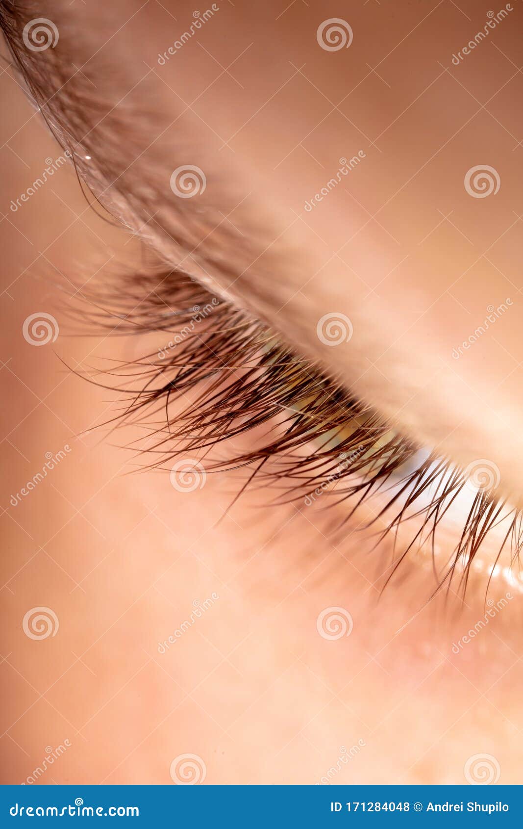 Eyelashes in Front of the Boy, Macro Stock Photo - Image of life, child ...