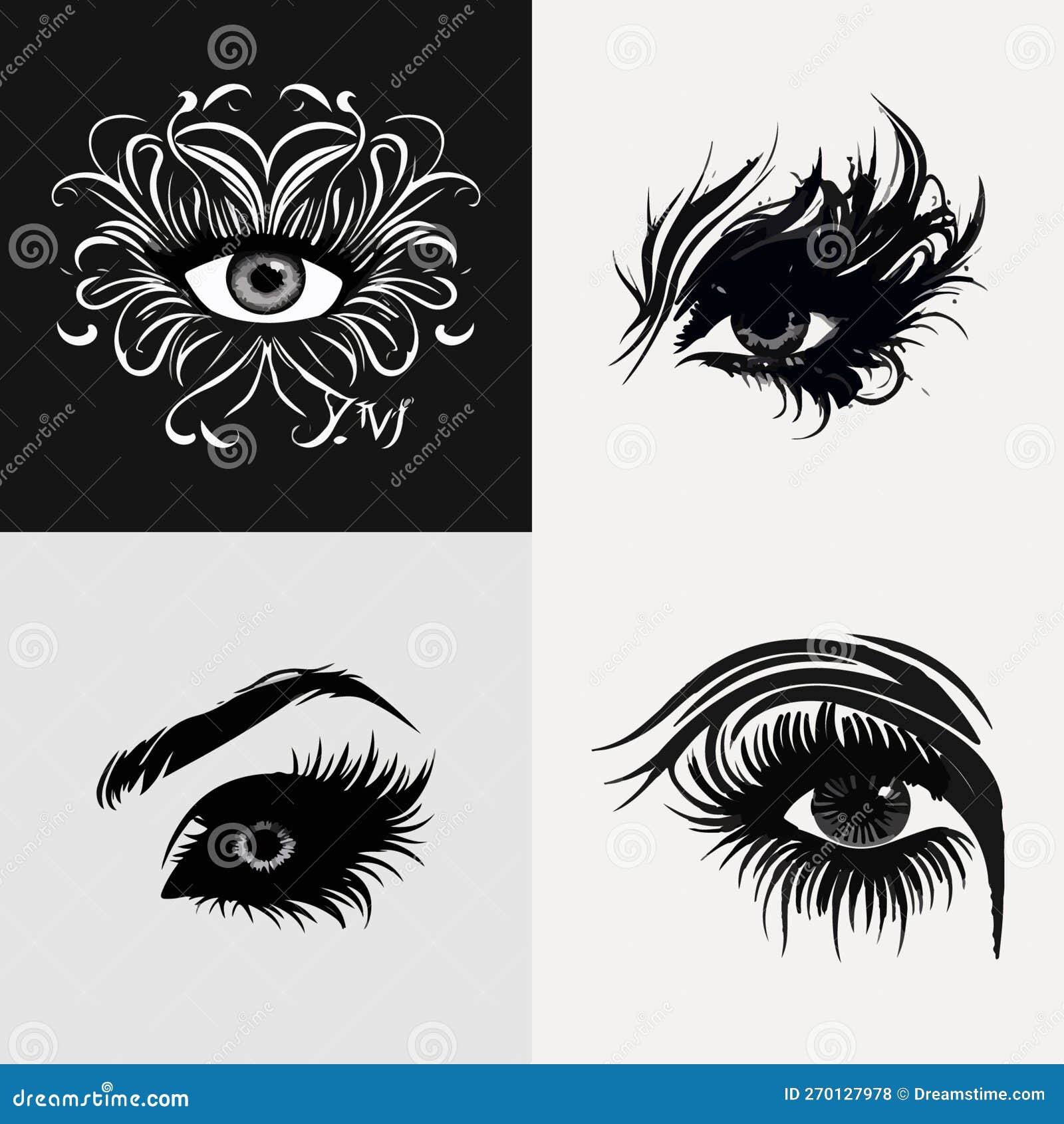 Eyelashes Logo Icon Design Template Vector Stock Vector - Illustration ...