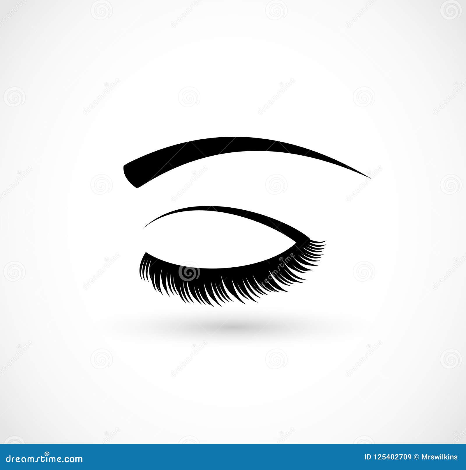 Eyelashes Vector Illustration, Beauty Stock Vector - Illustration of ...
