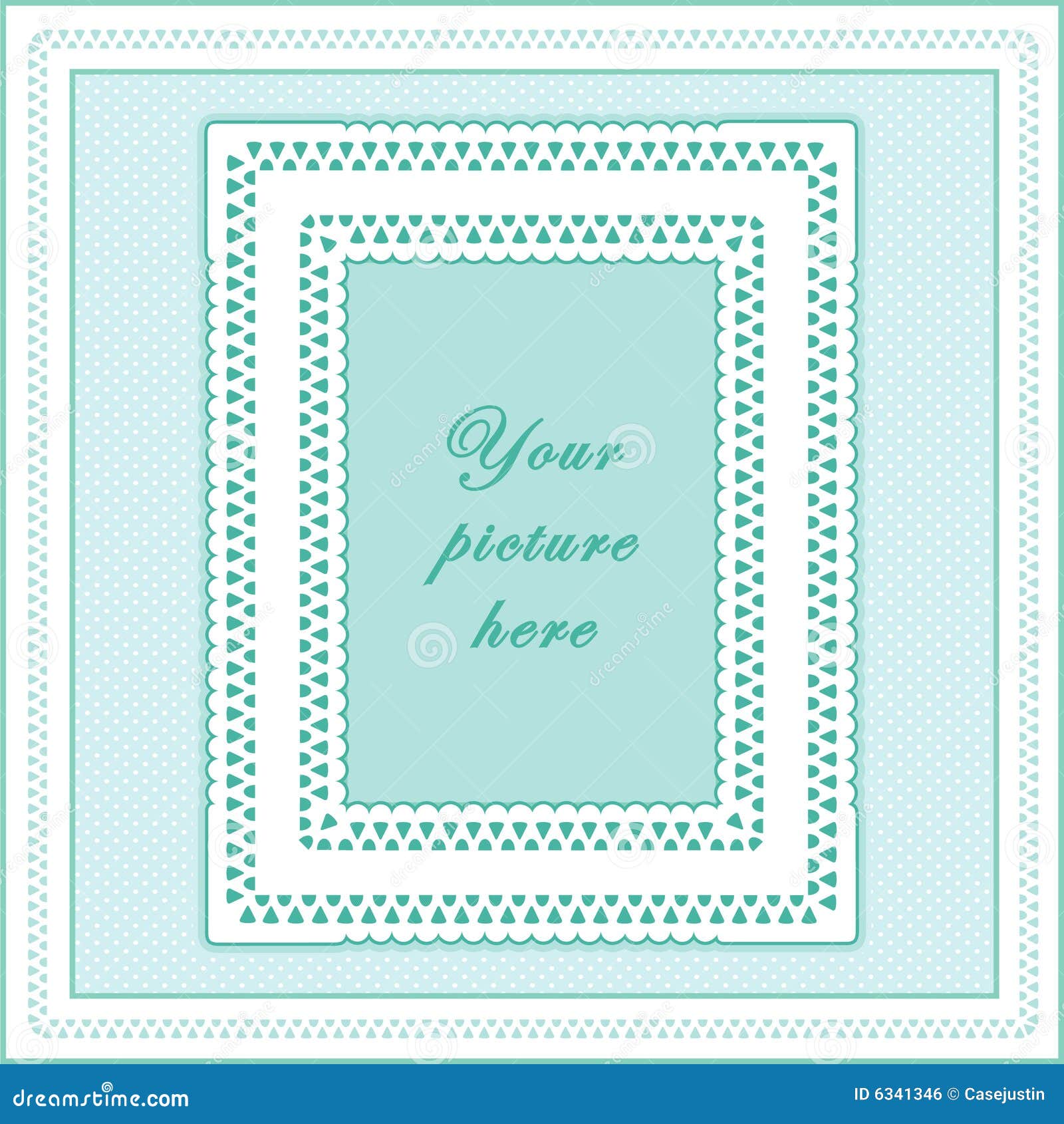 Eyelet Lace Frame, Seamless Background Stock Vector - Illustration of ...