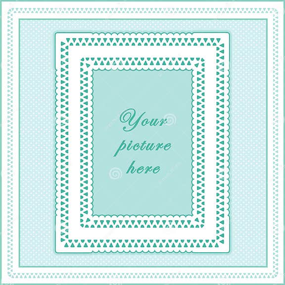 Eyelet Lace Frame, Seamless Background Stock Vector - Illustration of ...