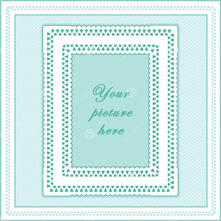 Eyelet Lace Frame, Seamless Background Stock Vector - Illustration of ...