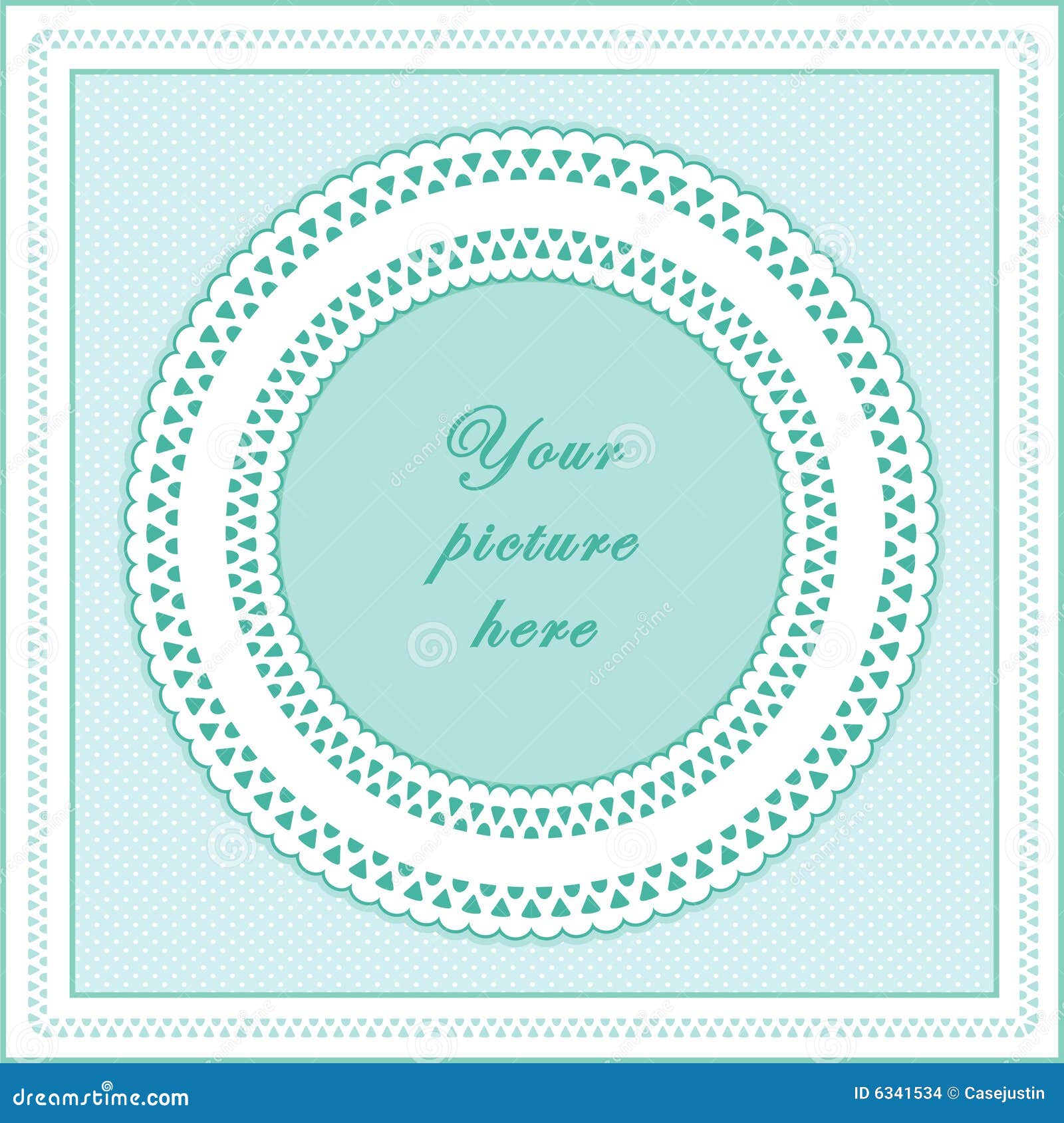 Eyelet Lace Frame, Seamless Background Stock Vector - Illustration of ...