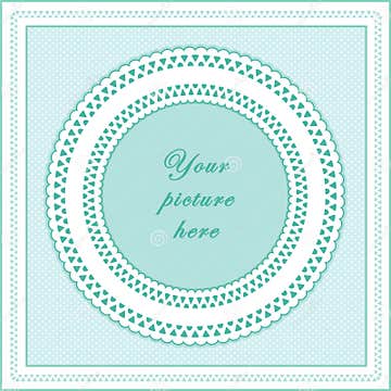 Eyelet Lace Frame, Seamless Background Stock Vector - Illustration of ...