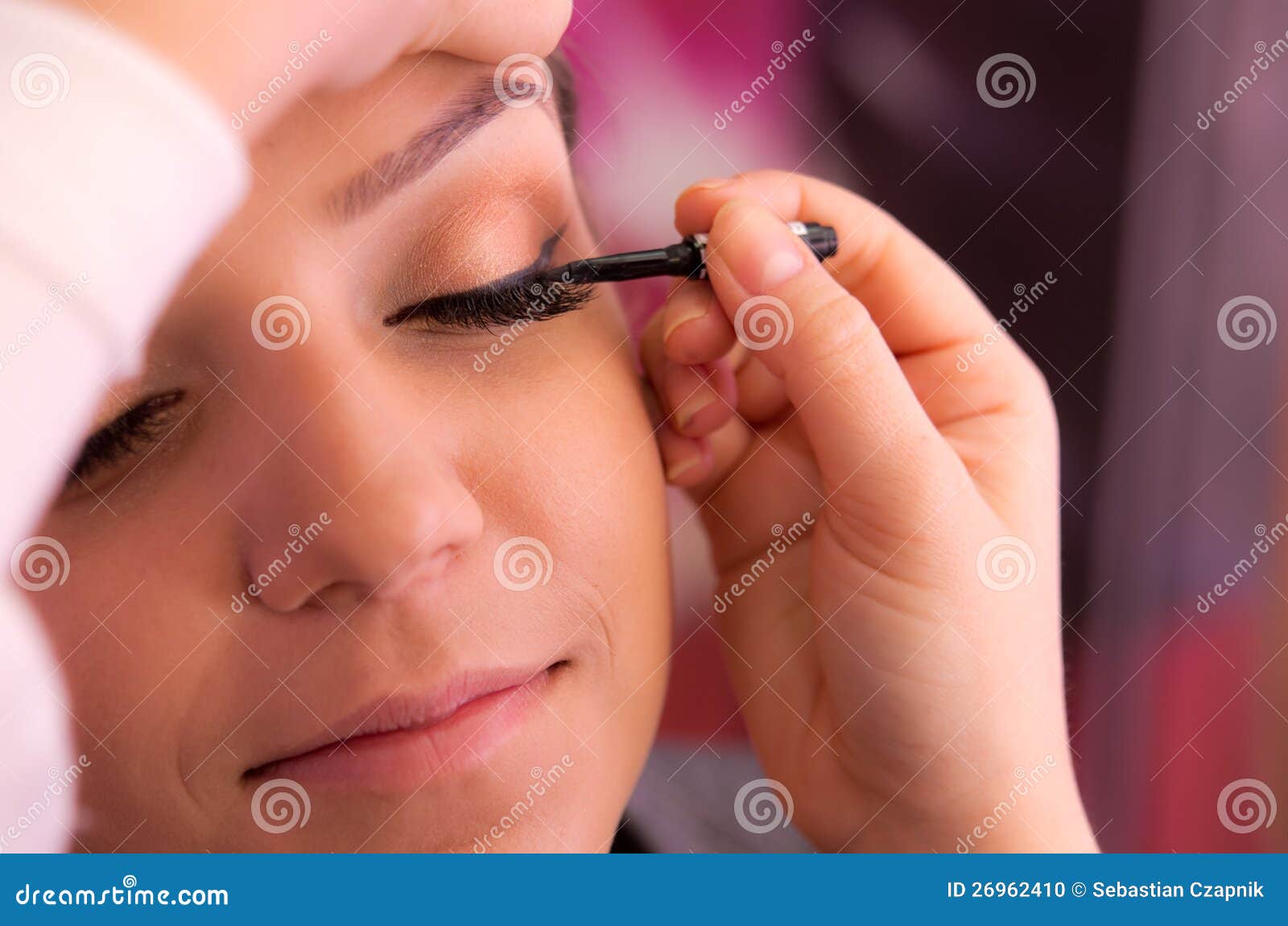 Eyelid makeup stock photo. Image of mascara, face, painted - 26962410