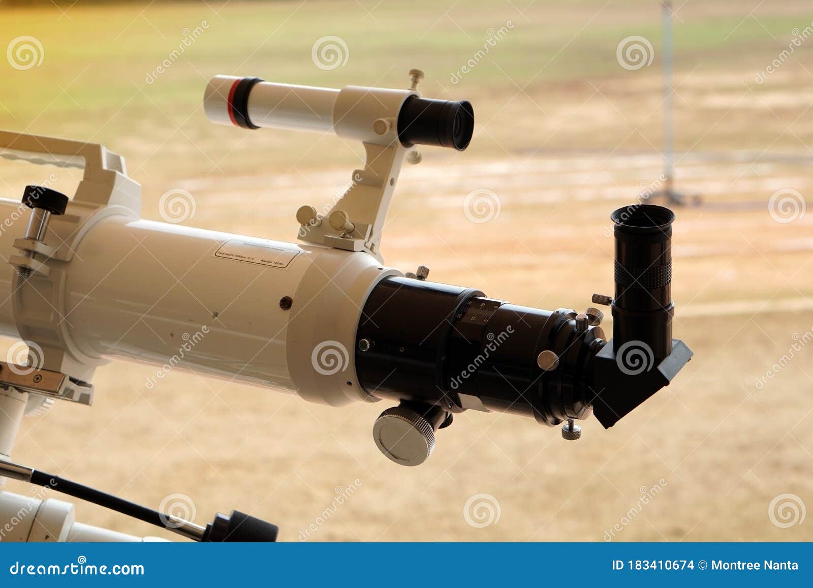 The Eyepiece Lens is a Component of Refracting Telescopes. Stock Photo ...