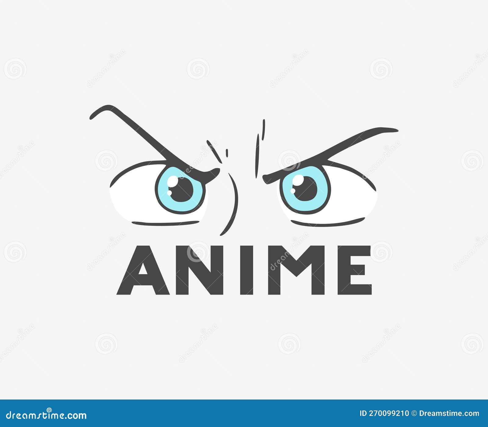 Eyes and anime message stock vector. Illustration of eyes - 270099210