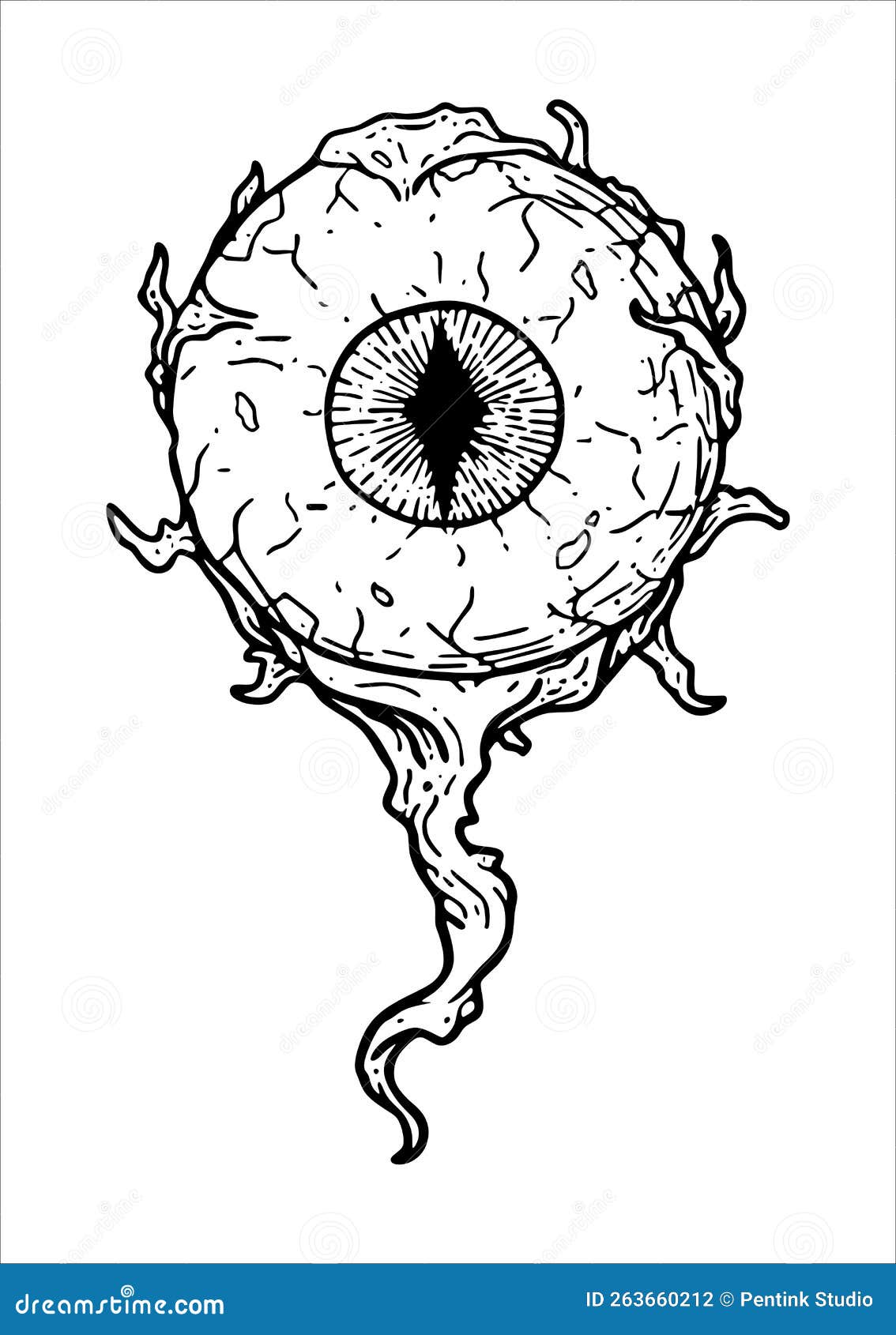 The Eyes Ball stock vector. Illustration of devil, studio - 263660212