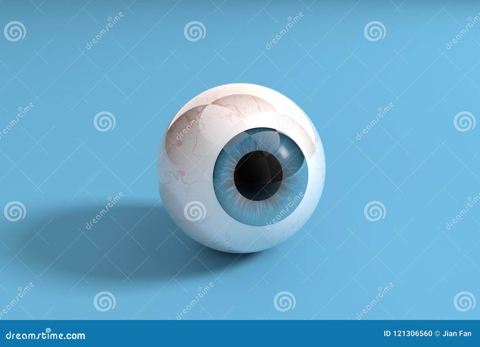 Eyes with blue background stock illustration. Illustration of glass ...