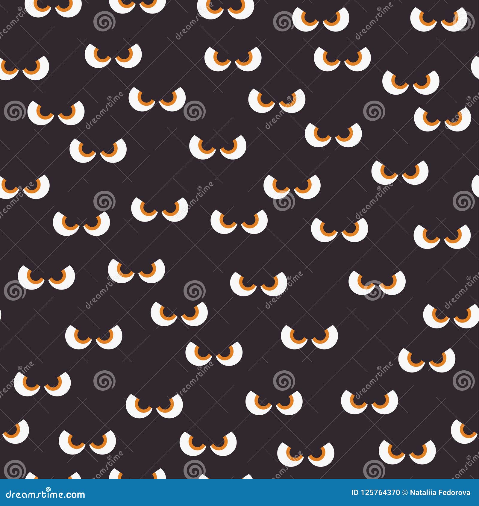 Eyes Dark Monster Halloween Pattern Bckg Stock Illustration ...