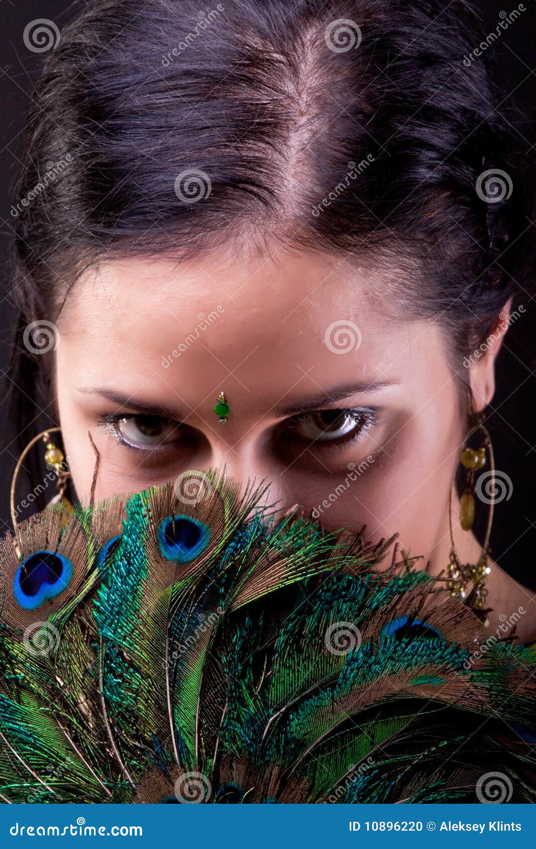 Eyes and fan stock photo. Image of arabian, bindi, beautiful - 10896220