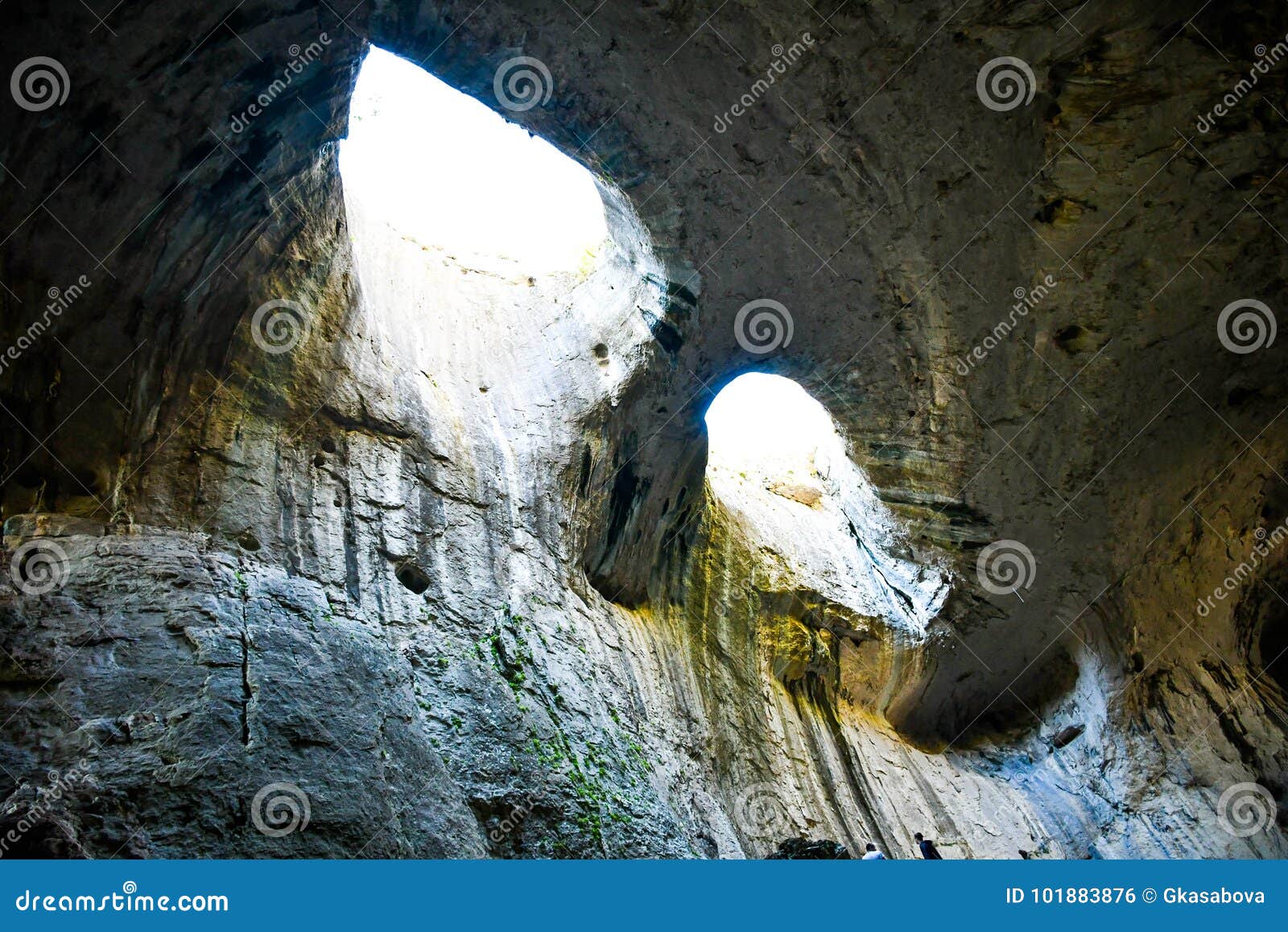 Eyes of God, Prohodna Cave, Bulgaria Stock Photo - Image of detail ...
