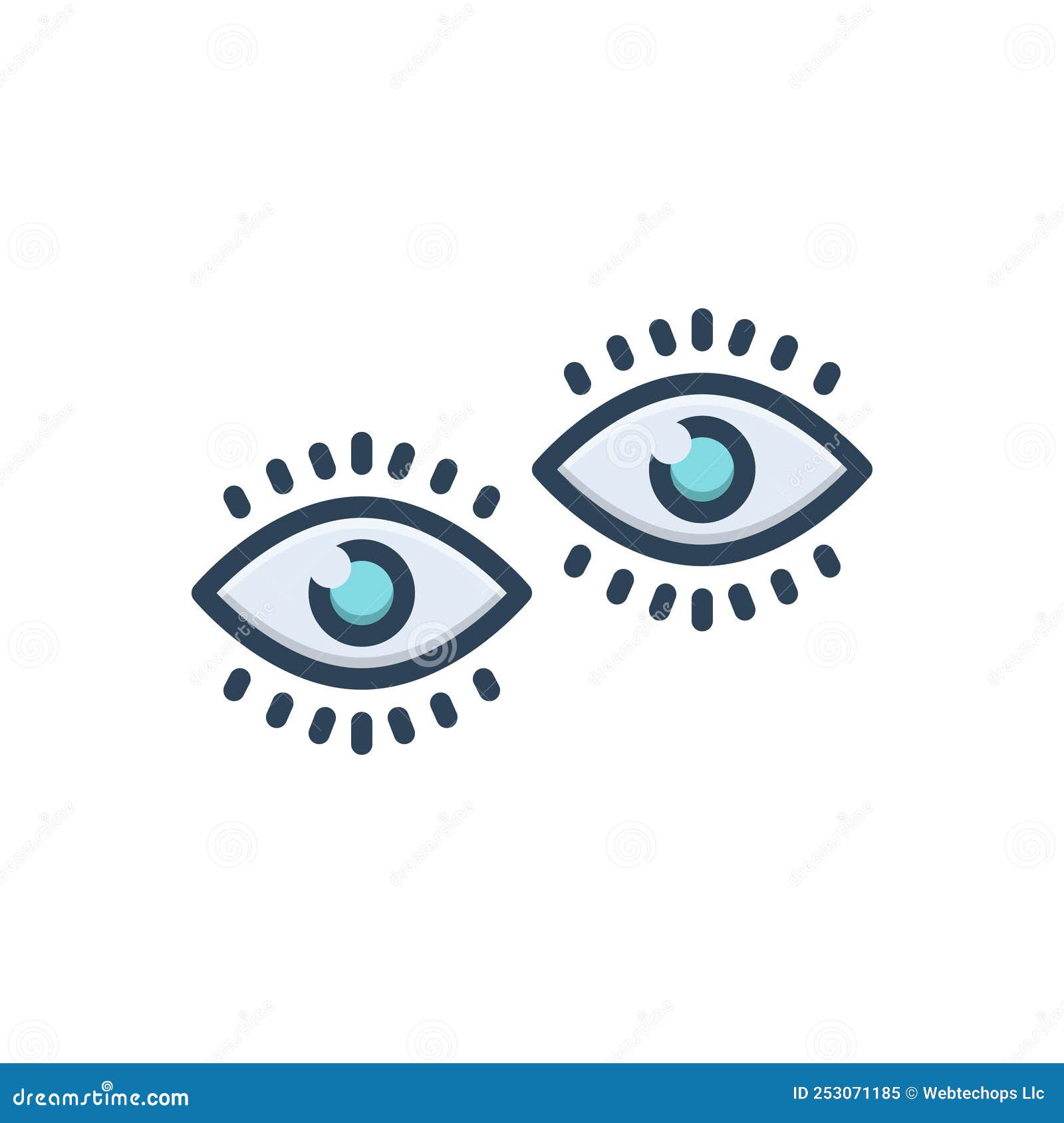 Color Illustration Icon for Eyes, Look and Sight Stock Vector ...