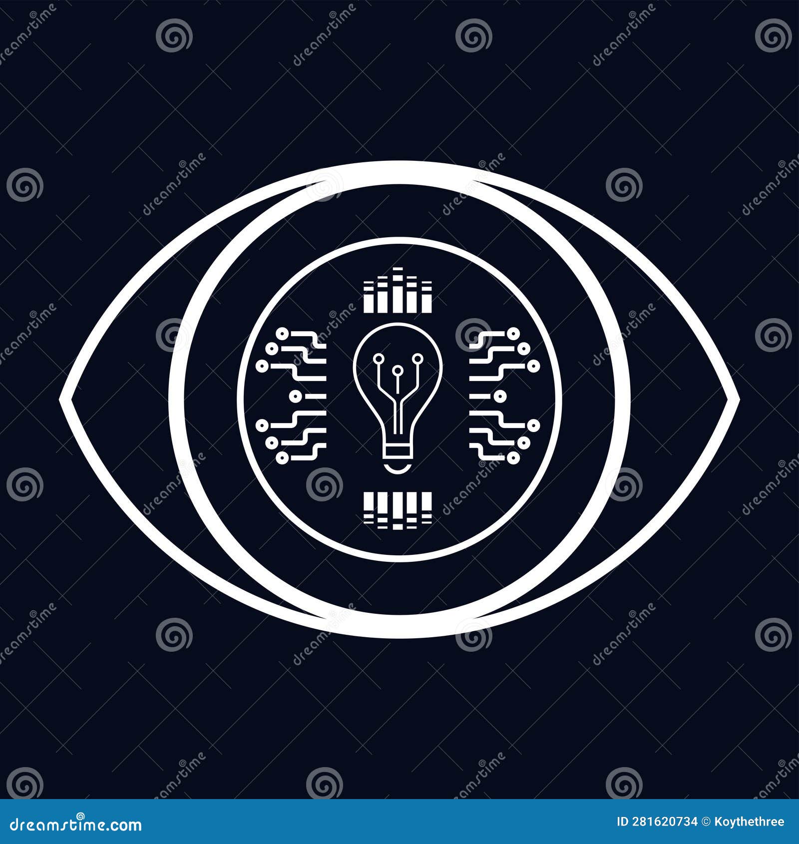 The Eyes Icon, Symbol for AI Concept Vector, Illustration Design. an ...