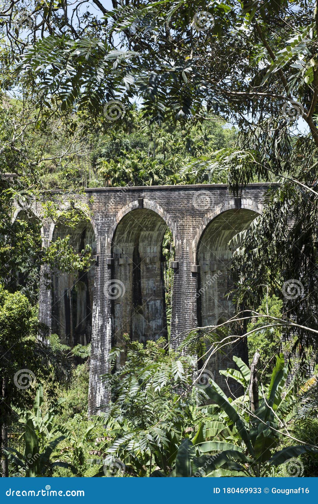 Eyes-level View of the Nine Arch Bridge at Ella in Sri Lanka Stock ...