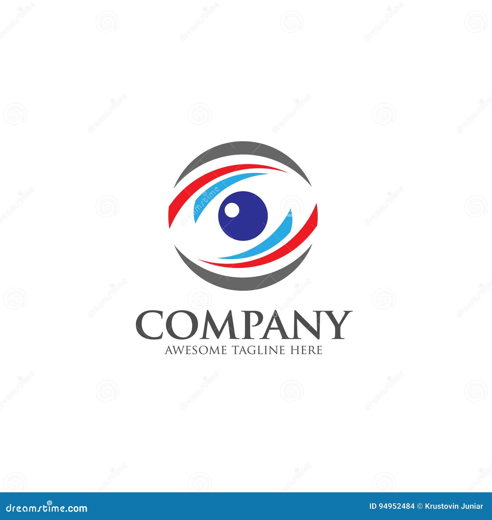 Eyes Logo Vector Template, Circle Vision Logotype Concept, Optic And ...