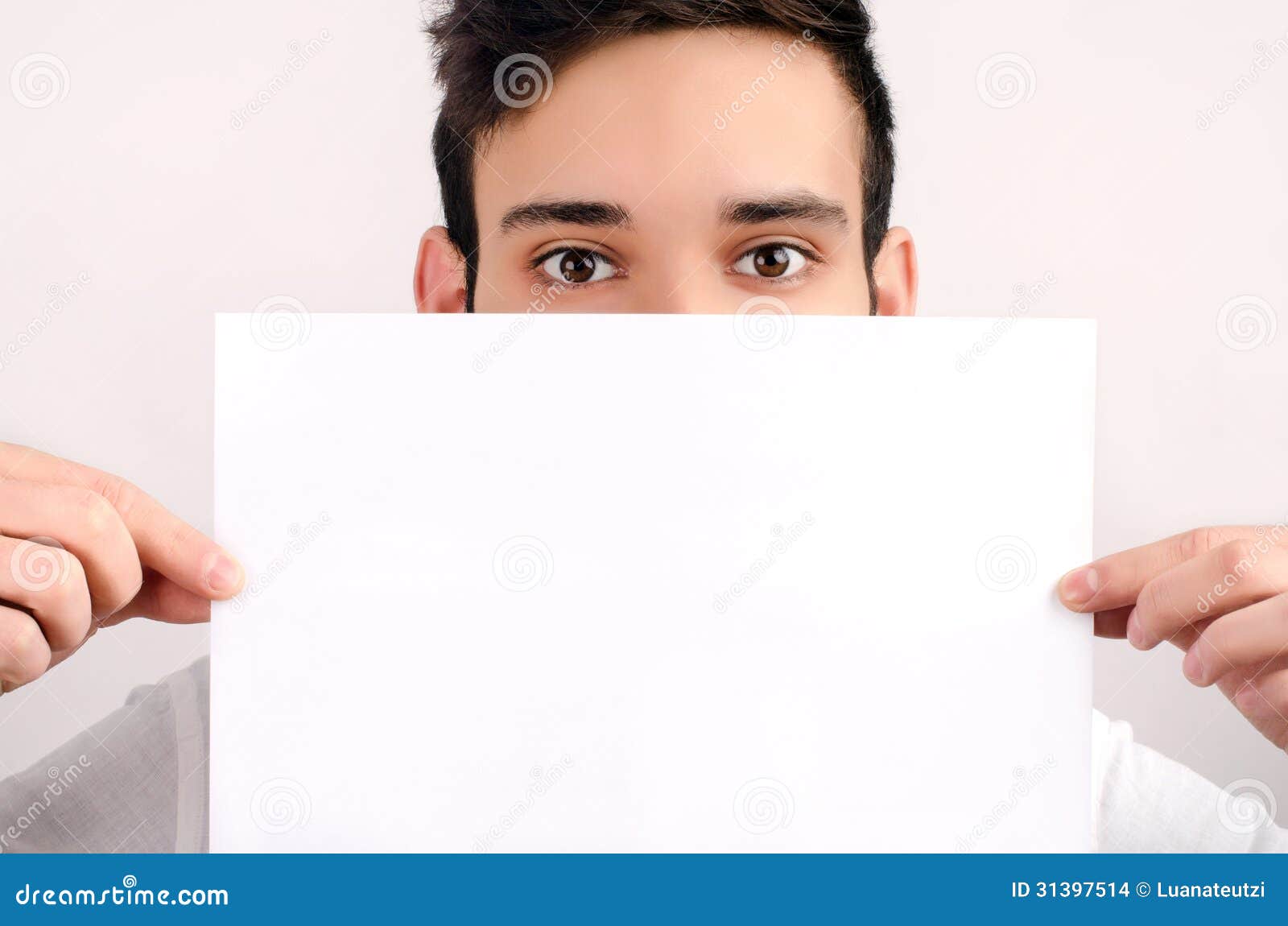 Eyes Looking Over Piece Paper Stock Photos - Free & Royalty-Free Stock ...