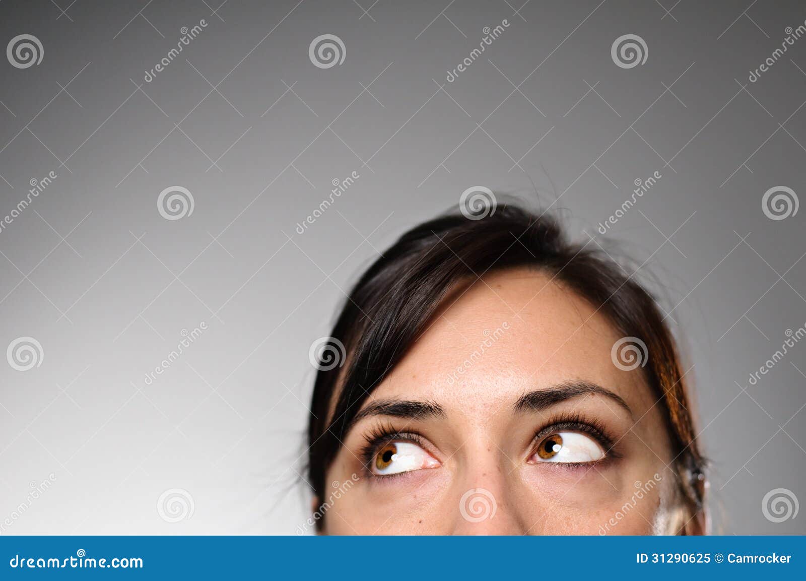 Eyes only, Looking up stock image. Image of woman, person - 31290625