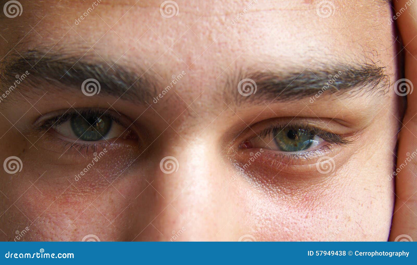 Eyes of a man stock photo. Image of gorgeous, hair, people - 57949438