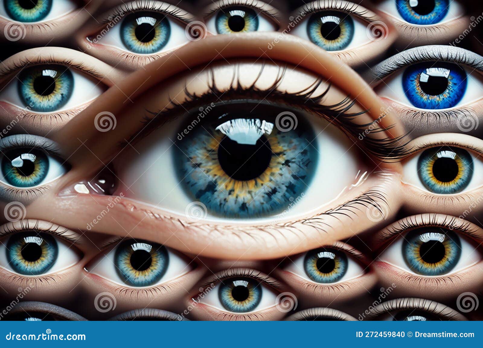 Eyes, Many Big and Small Eyes. Background of the Eyes Stock ...