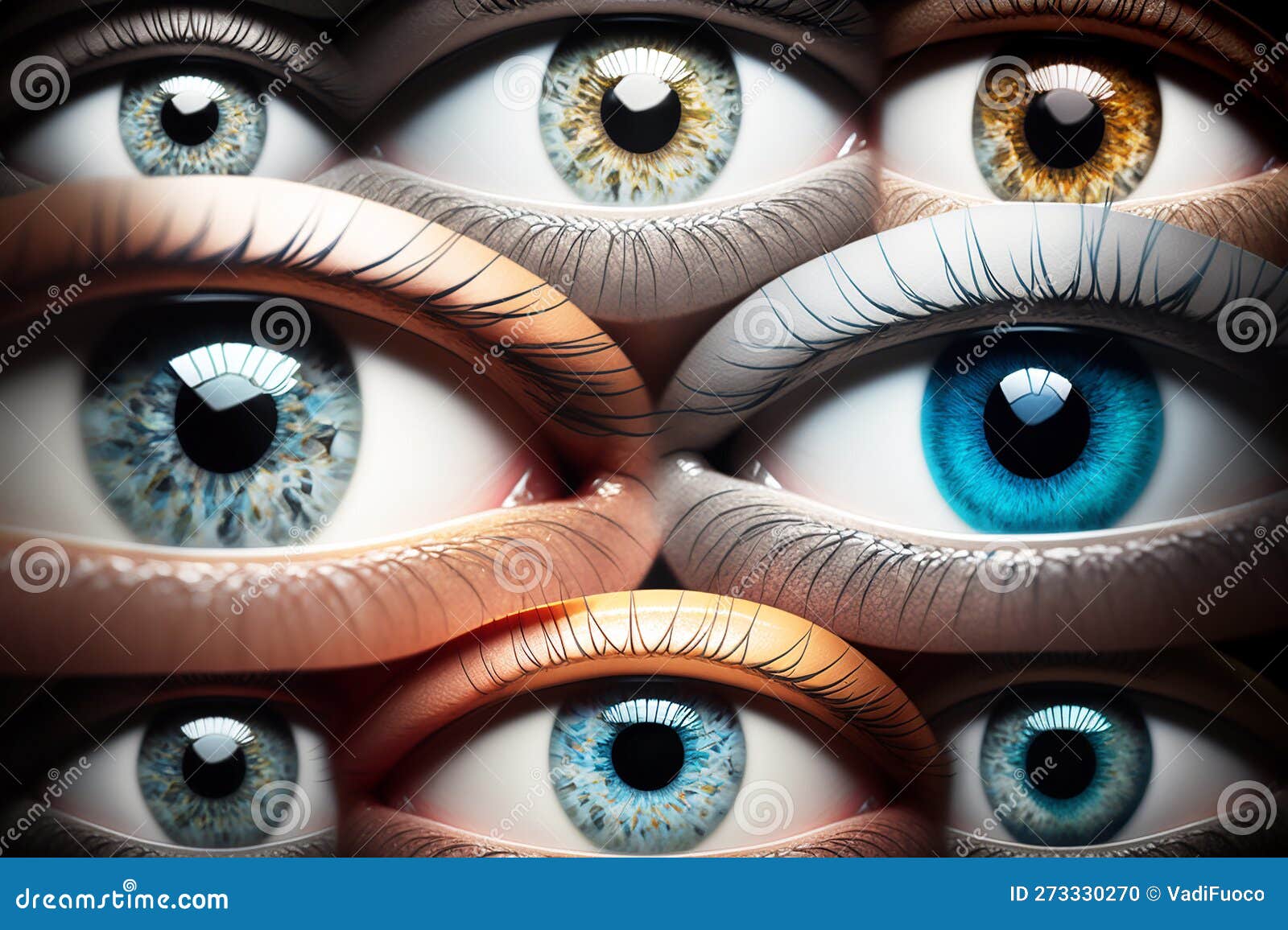 Eyes, Many Big and Small Eyes. Background of the Eyes Stock ...