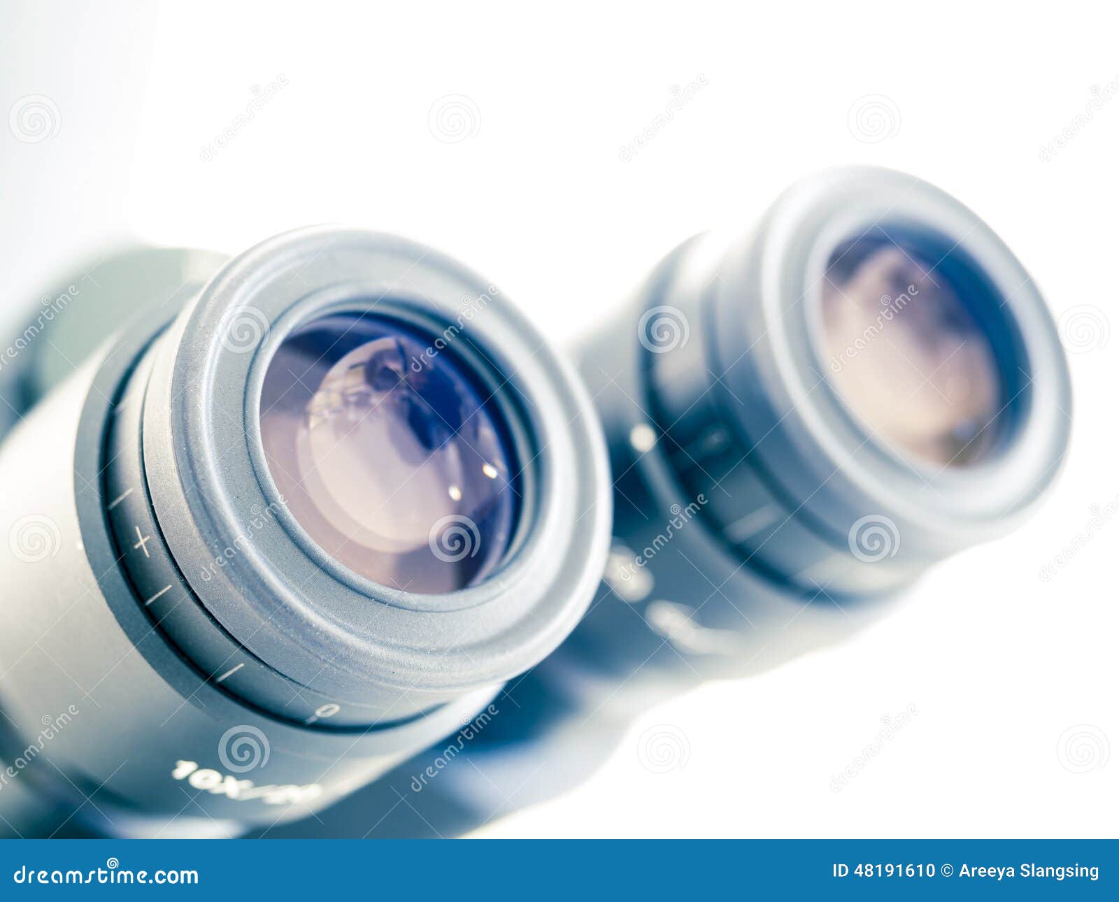 Eyes piece of microscope stock photo. Image of lens, medicine - 48191610