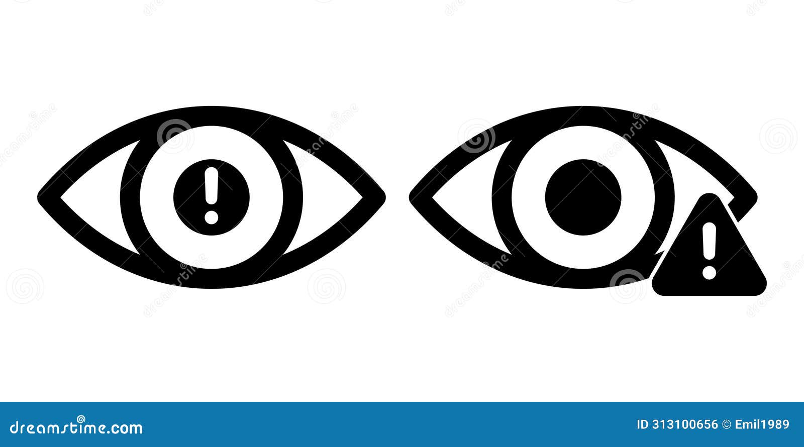 Eye Problem. Blind Icon Set Stock Illustration - Illustration of icon ...