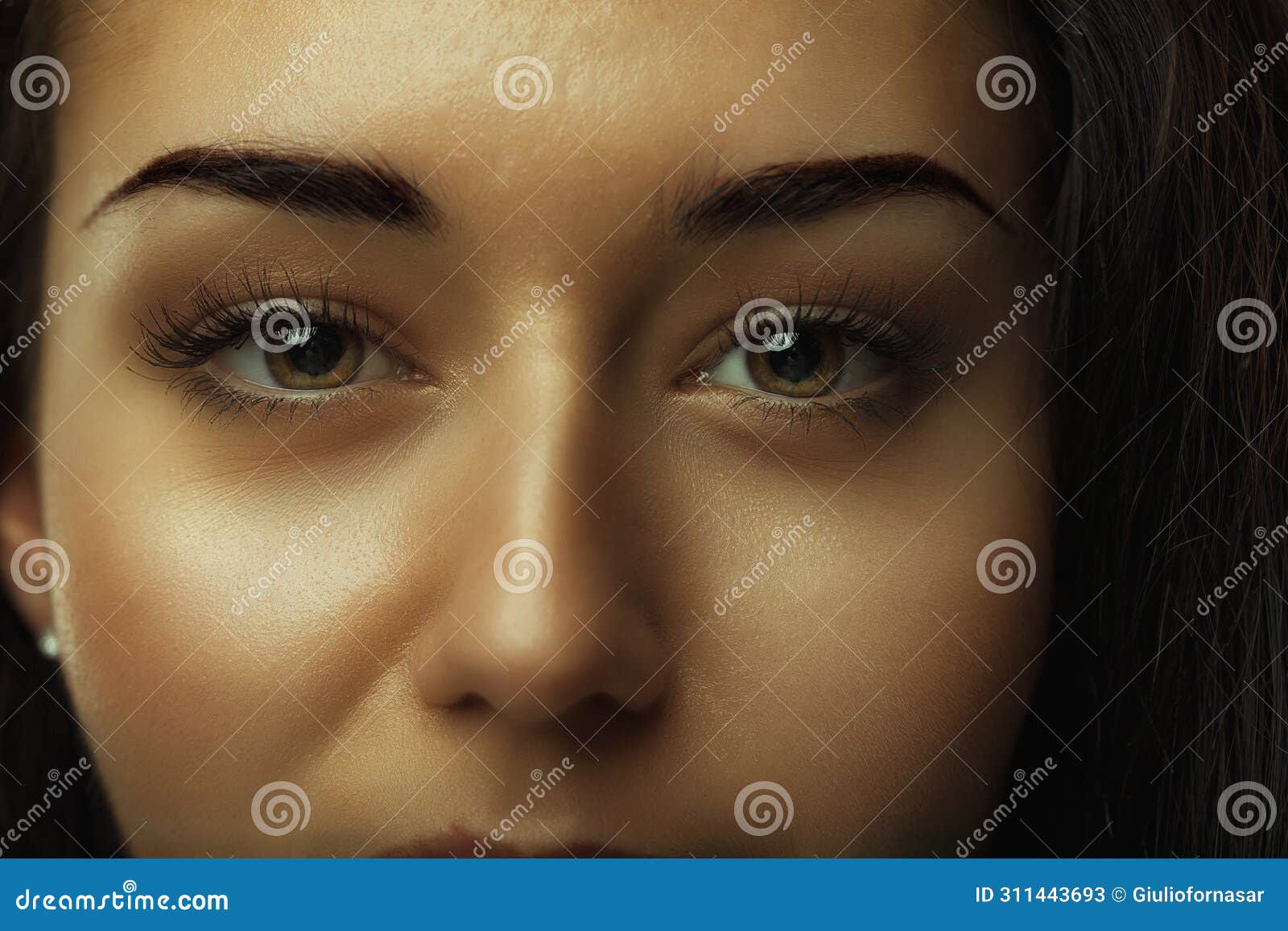 Eyes Reflecting the Depth of Unspoken Thoughts Stock Image - Image of ...